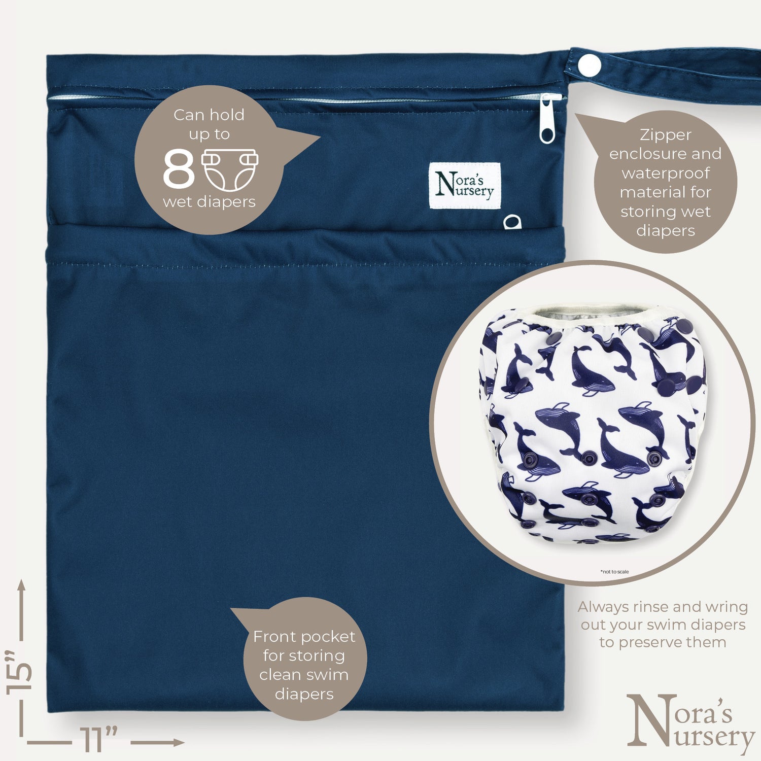 Big Splash Reusable Swim Diapers 3 Pack with Wet Bag – Nora's Nursery