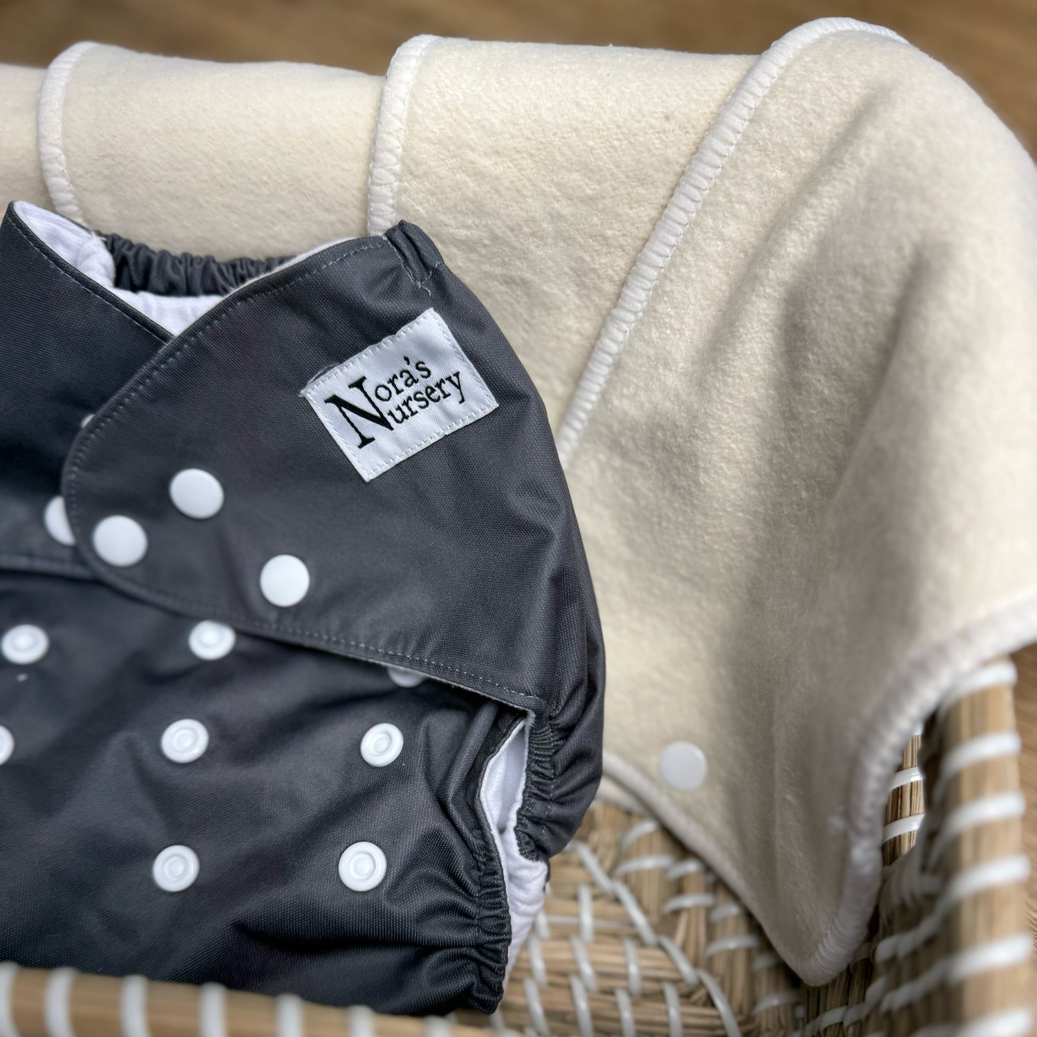 5-Pack 4-Layer Hemp Diaper Inserts with Snaps – Nora's Nursery