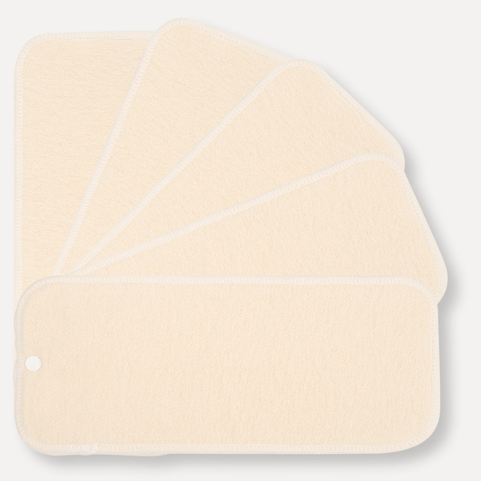 5-Pack 4-Layer Hemp Diaper Inserts with Snaps – Nora's Nursery