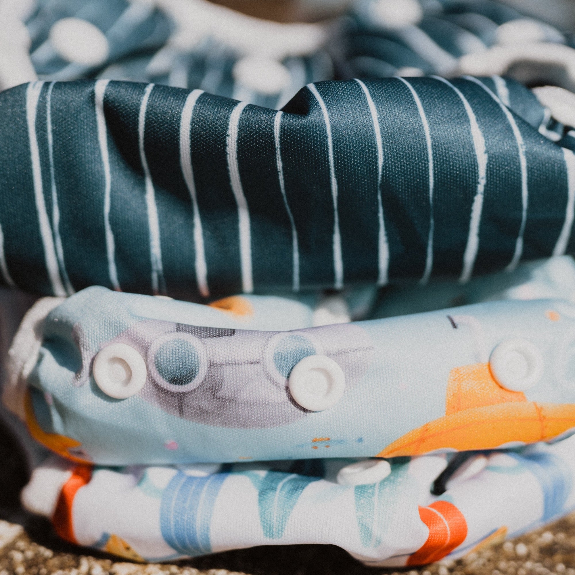 Seaside Reusable Swim Diapers 3 Pack with Wet Bag – Nora's Nursery