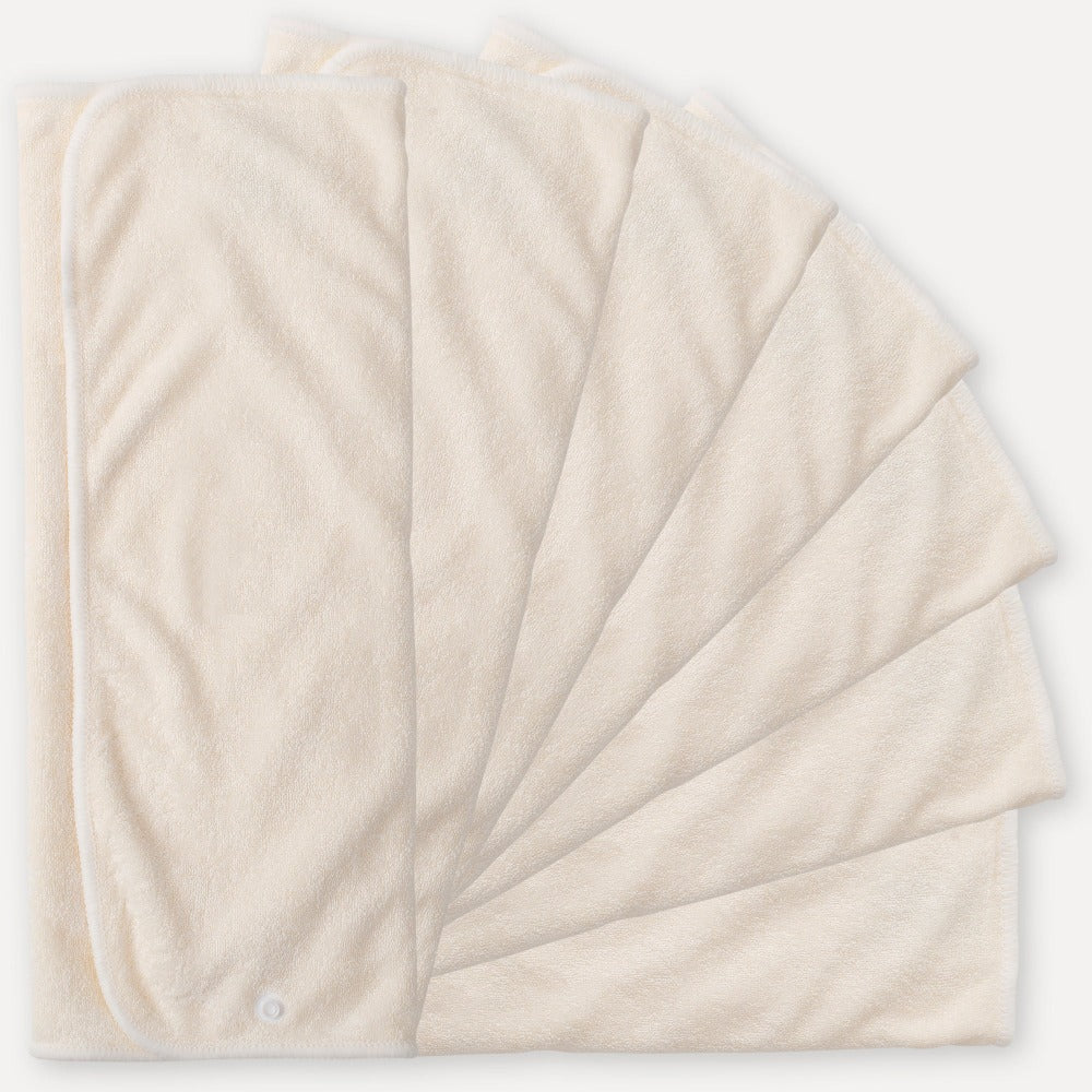 Bamboo Prefolds Inserts 7 Pack for Cloth Diapers – Nora's Nursery